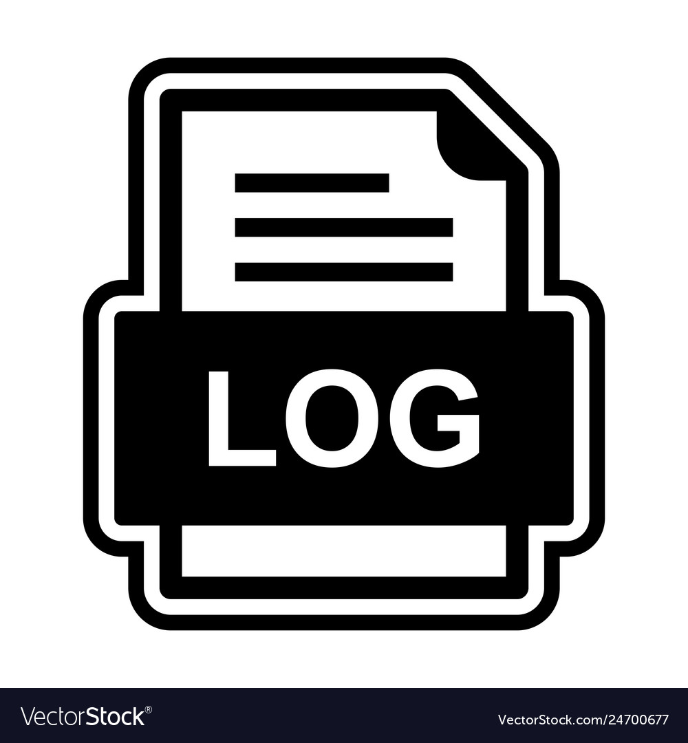 Log file document icon Royalty Free Vector Image Log file document icon Royalty Free Vector Image
