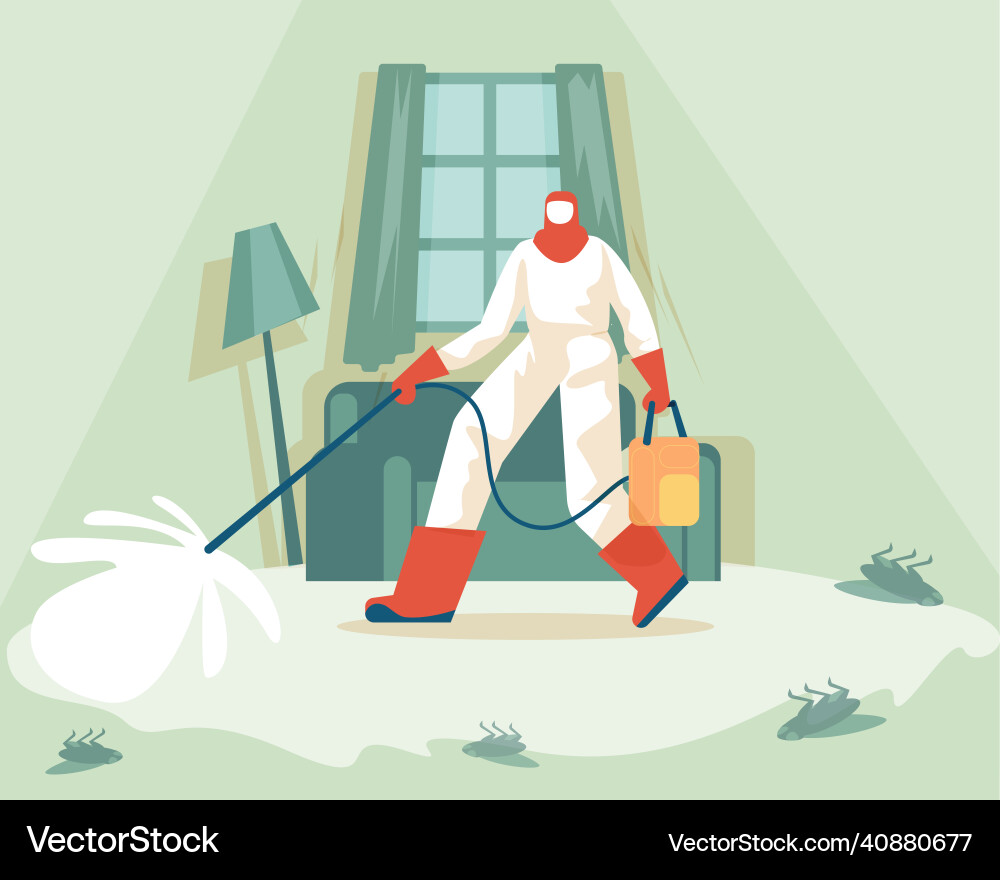 Pest control conceptpest concept Royalty Free Vector Image