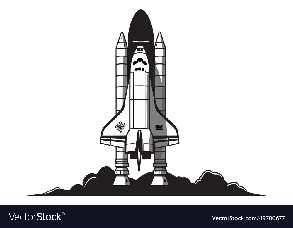 Rocket silhouette Royalty Free Vector Image - VectorStock