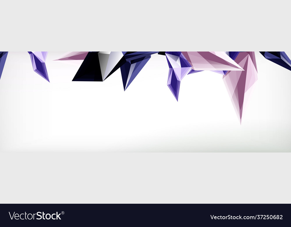 3d triangles and pyramids abstract Royalty Free Vector Image
