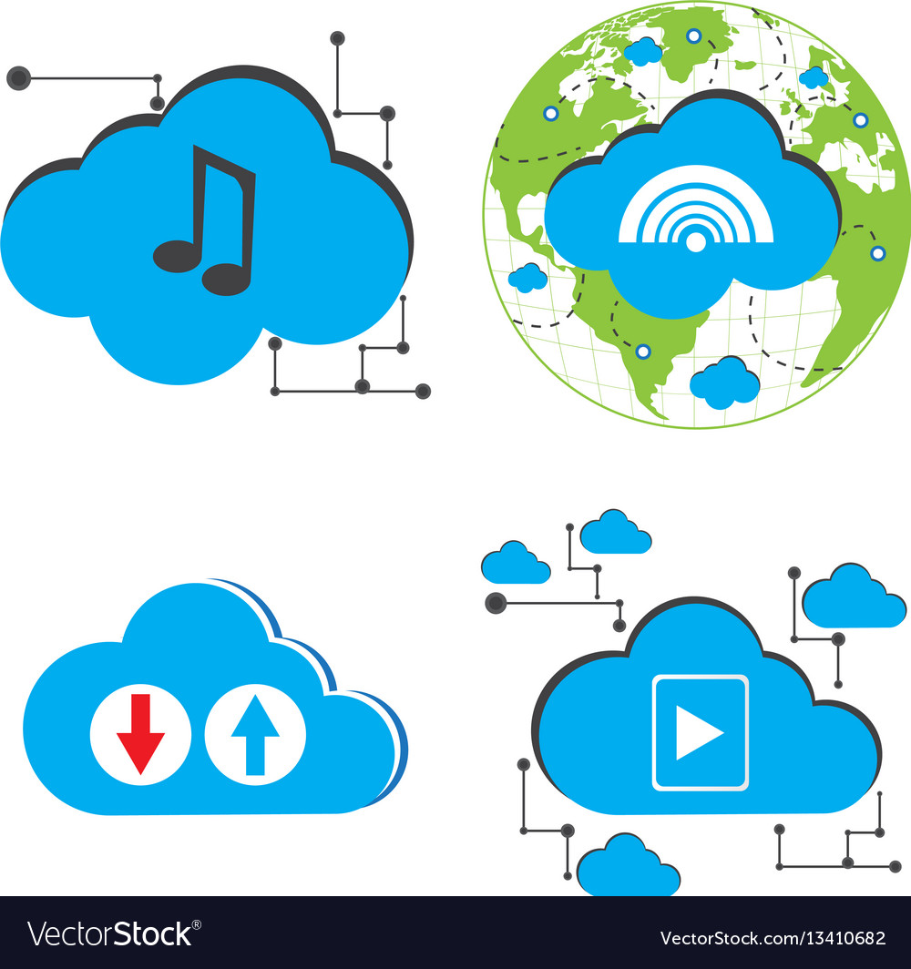 Cloud computing Royalty Free Vector Image - VectorStock
