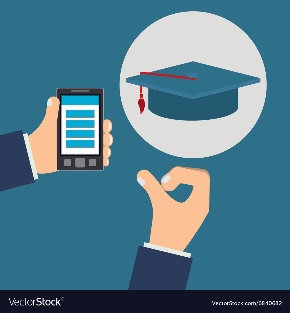 E-learning concept design Royalty Free Vector Image