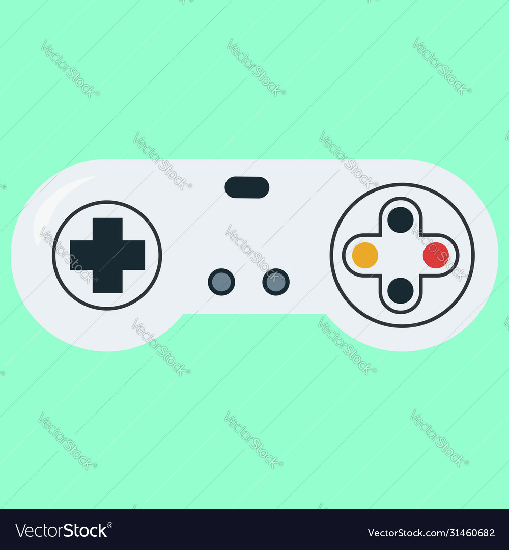 Game controller on white background Royalty Free Vector