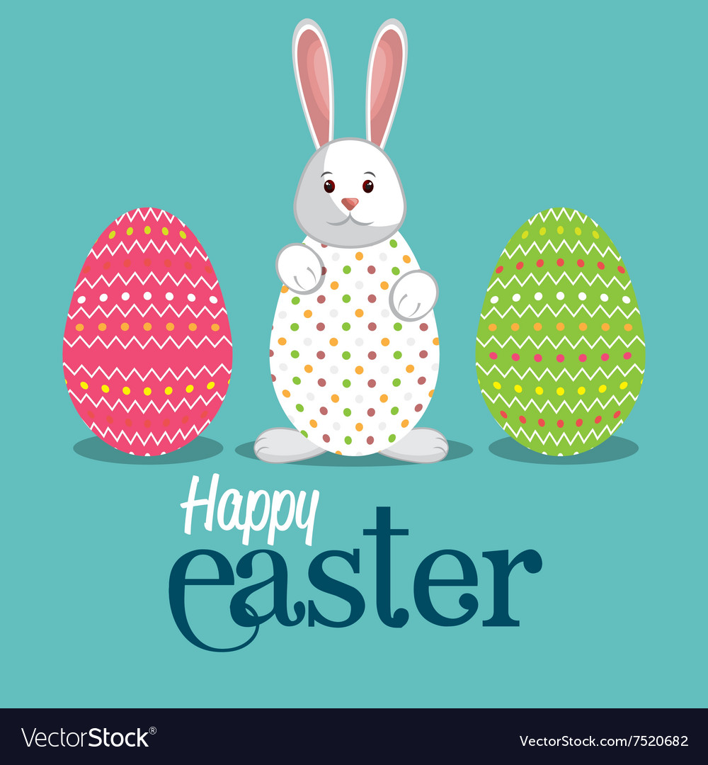 Happy easter design Royalty Free Vector Image - VectorStock