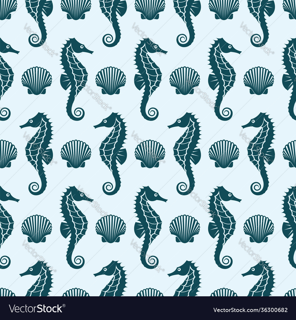 Seamless nautical pattern Royalty Free Vector Image