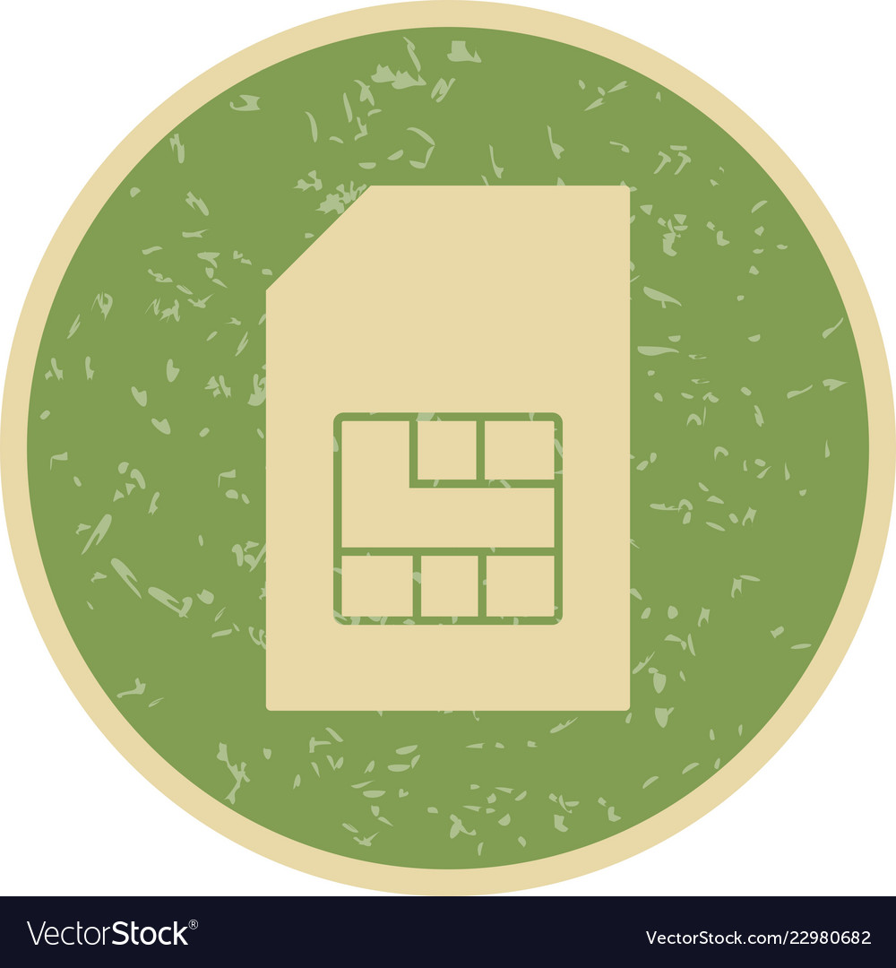 Sim icon Royalty Free Vector Image - VectorStock