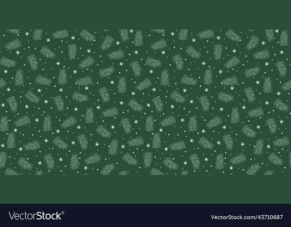 Christmas And Happy New Year Seamless Pattern Vector Image