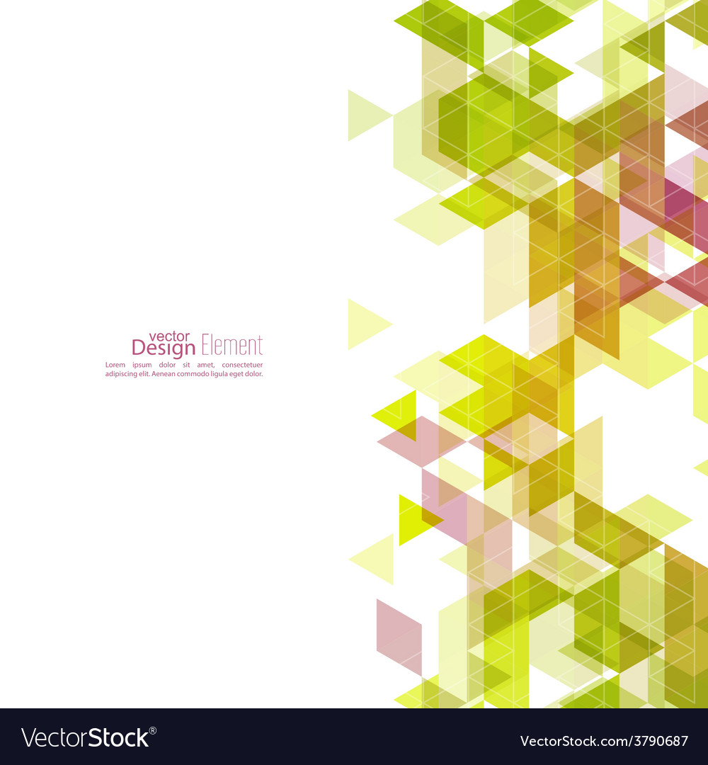 Creative abstract triangle pattern Royalty Free Vector Image