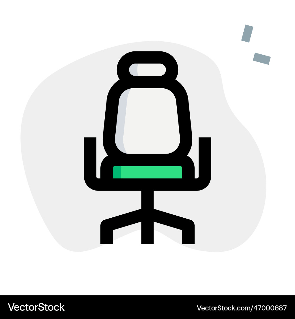 Ergonomic long office chair for relaxation Vector Image
