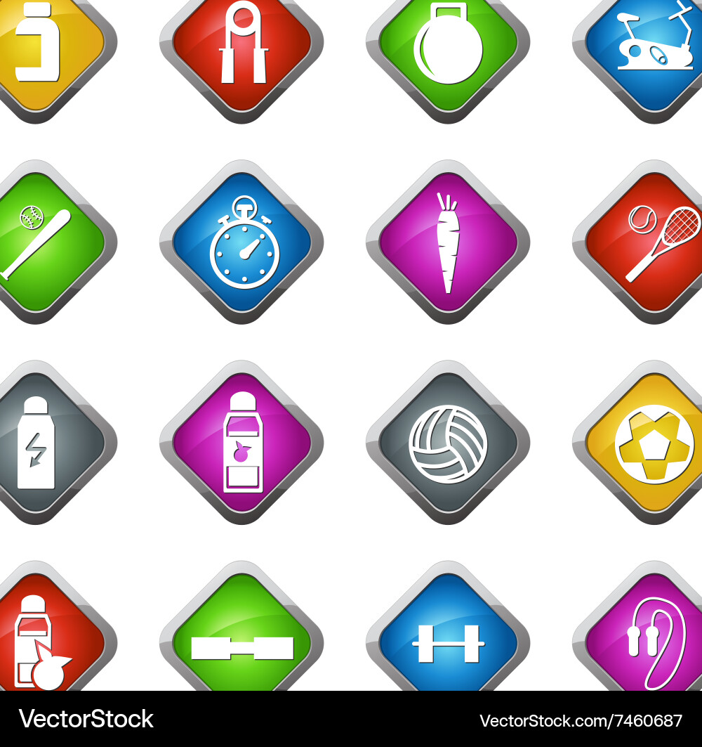 Sports icons set Royalty Free Vector Image - VectorStock
