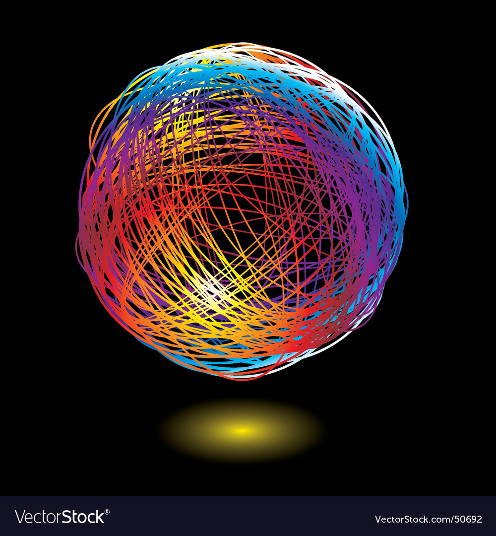 Rainbow scribble Royalty Free Vector Image - VectorStock