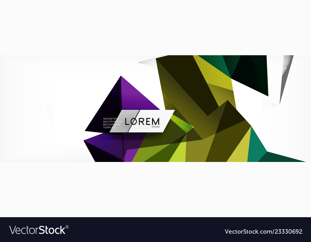 Science background abstract triangle pattern Vector Image