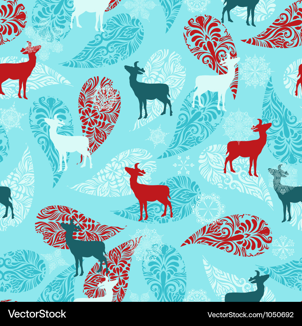 Winter seamless pattern Royalty Free Vector Image