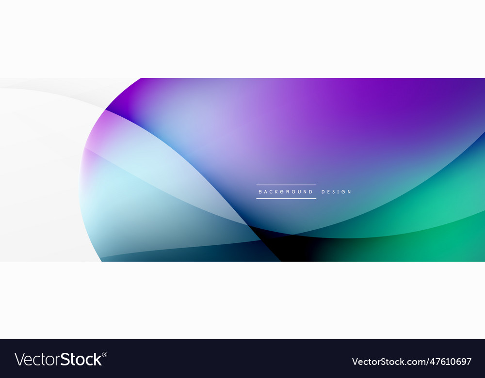 Abstract background fluid gradient color wave Vector Image