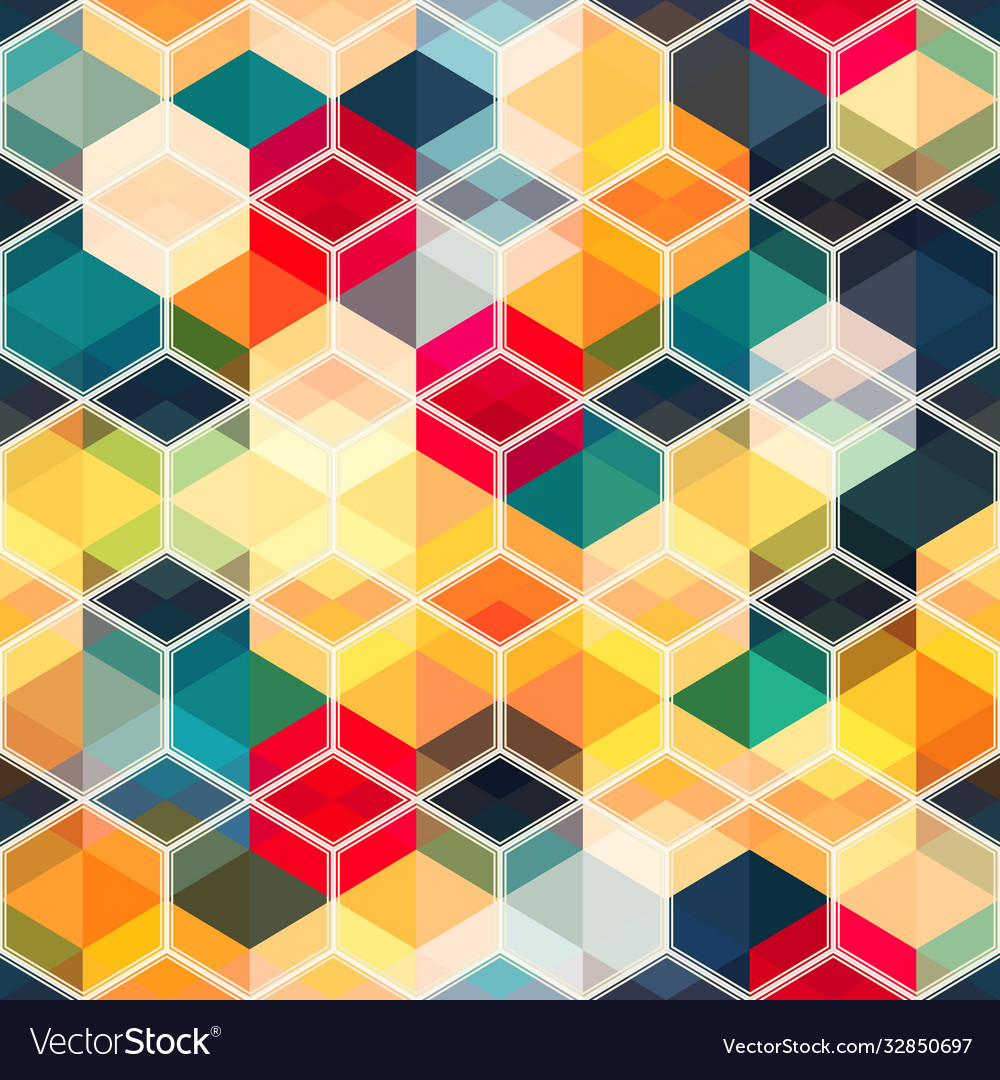 Abstract mosaic seamless pattern Royalty Free Vector Image