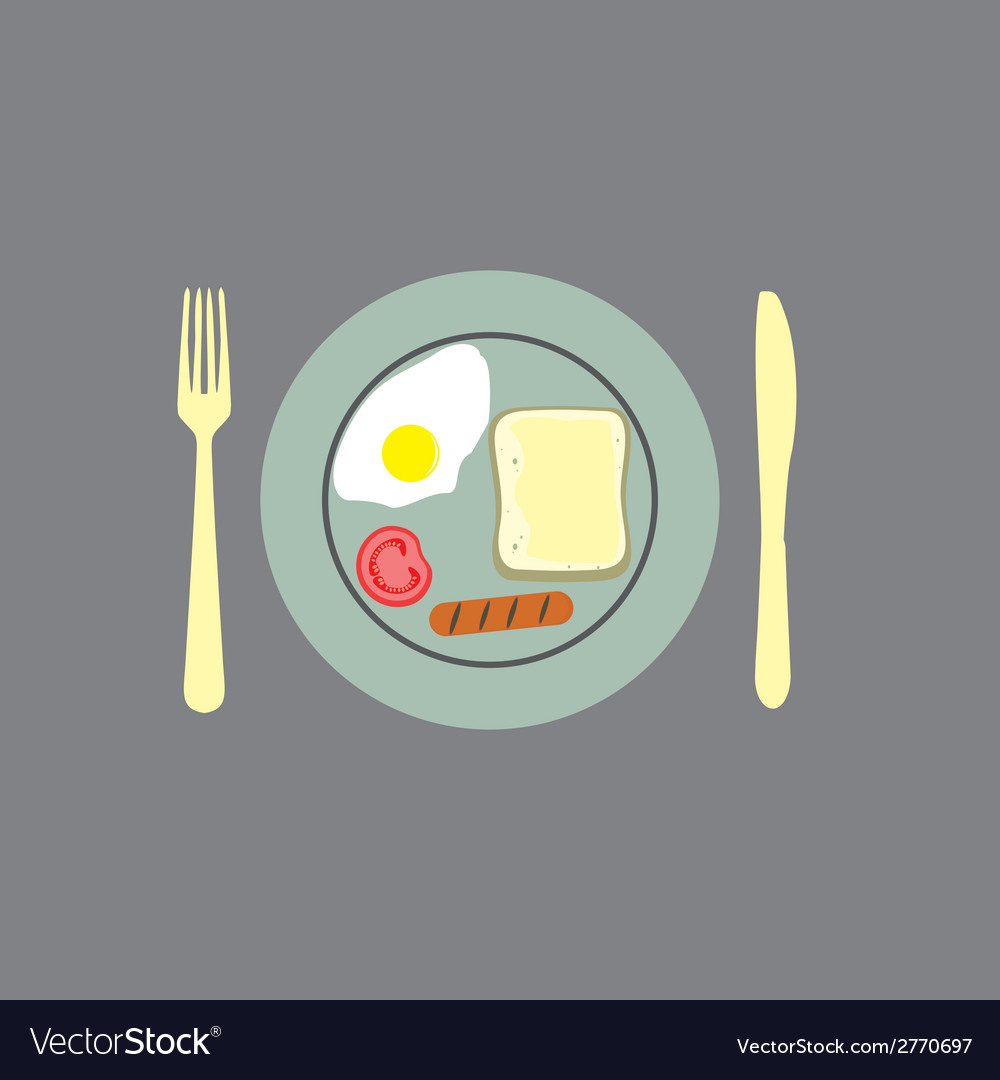 Breakfast background Royalty Free Vector Image