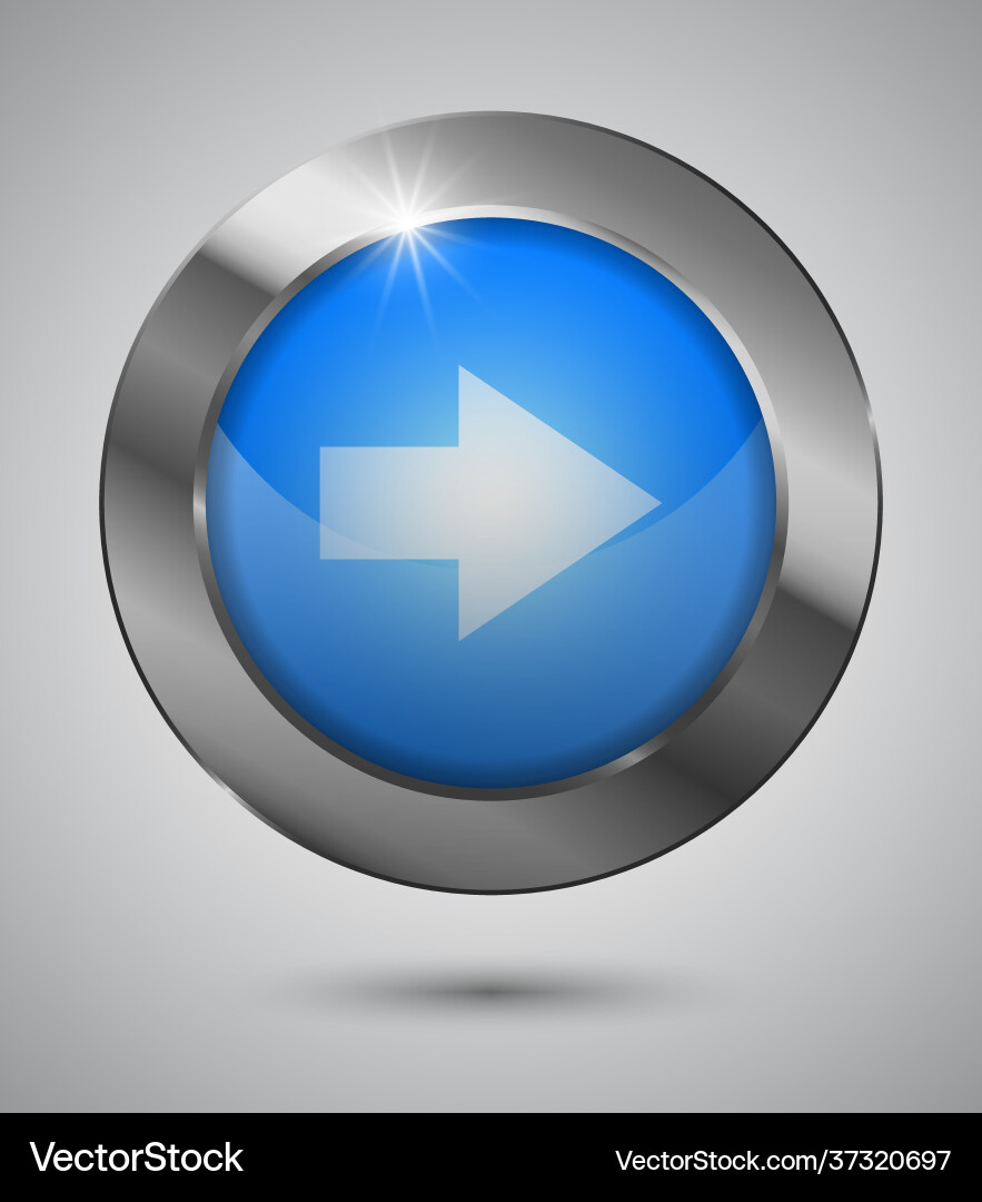 Button forward Royalty Free Vector Image - VectorStock