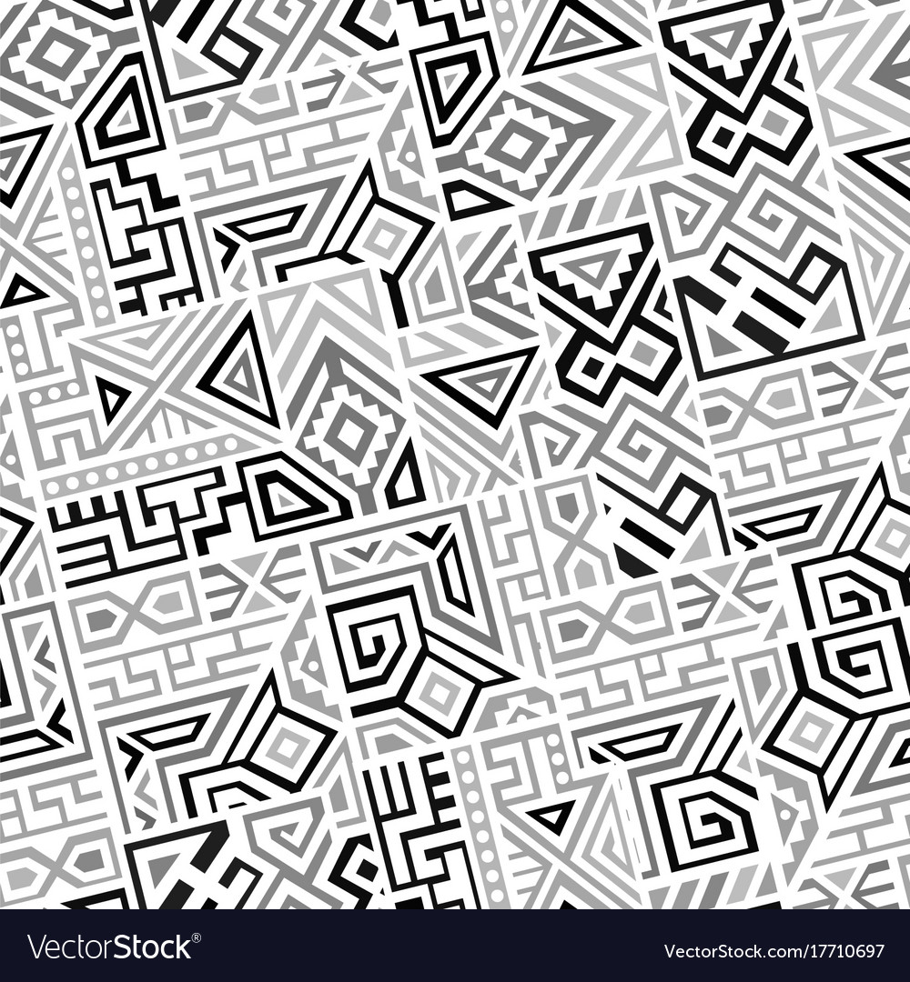 Creative seamless pattern Royalty Free Vector Image