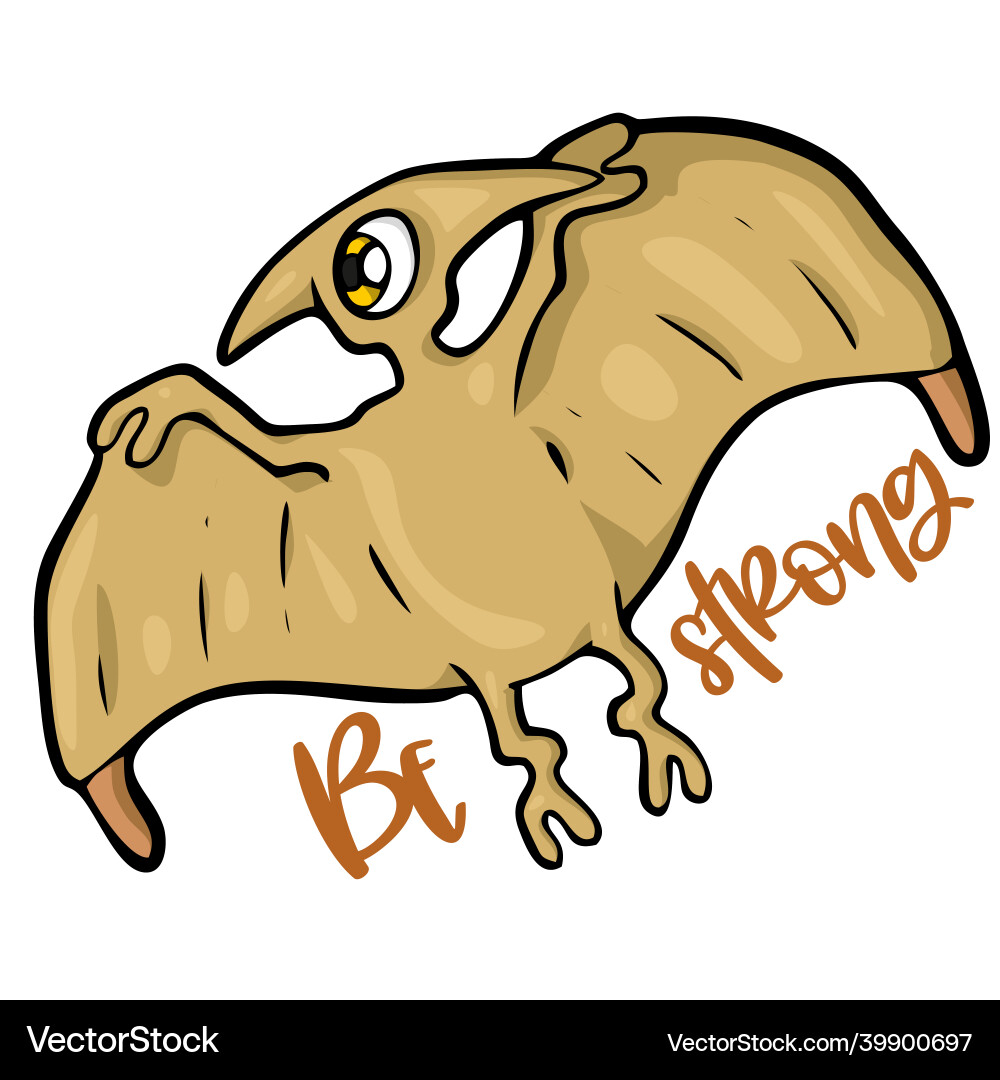 Dinosaur hand drawn typography poster set Vector Image