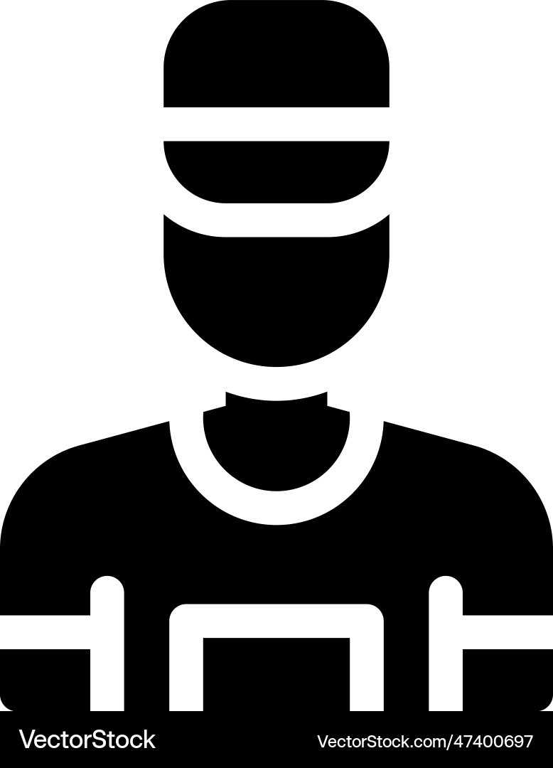 Male runner icon marathon related Royalty Free Vector Image