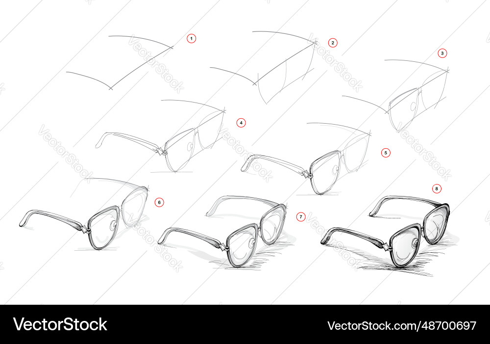 Page shows how to learn draw from life sketch Vector Image