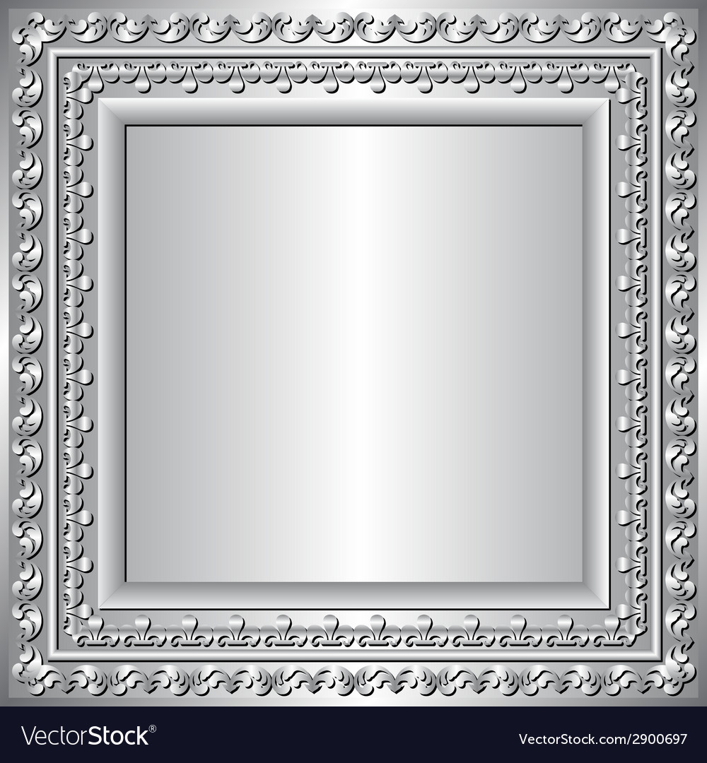 Silver background Royalty Free Vector Image - VectorStock