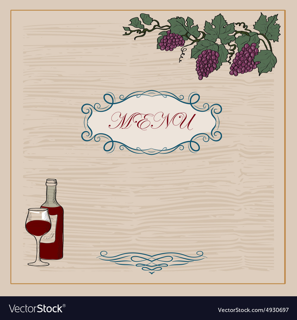 With menu elements Royalty Free Vector Image - VectorStock