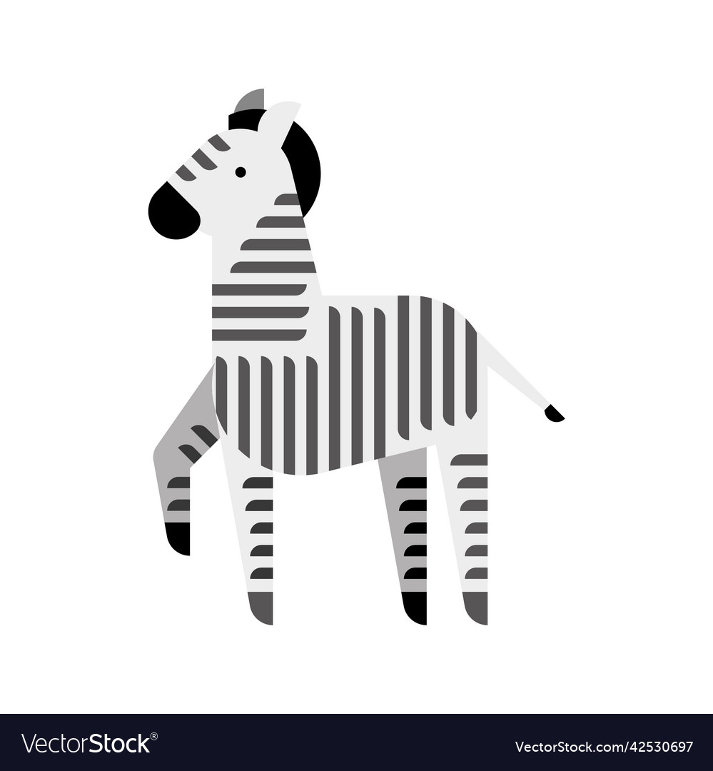 Zebra basic forms Royalty Free Vector Image - VectorStock