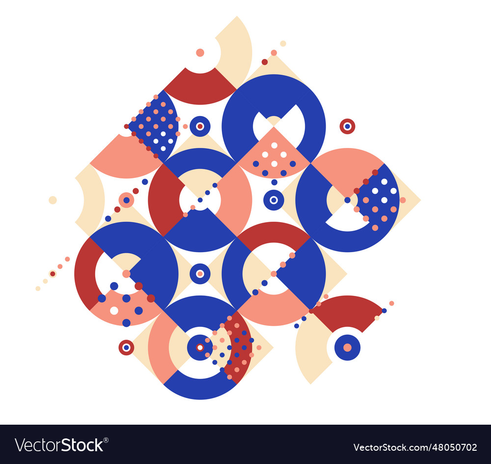 Abstract geometric background modular tiling Vector Image