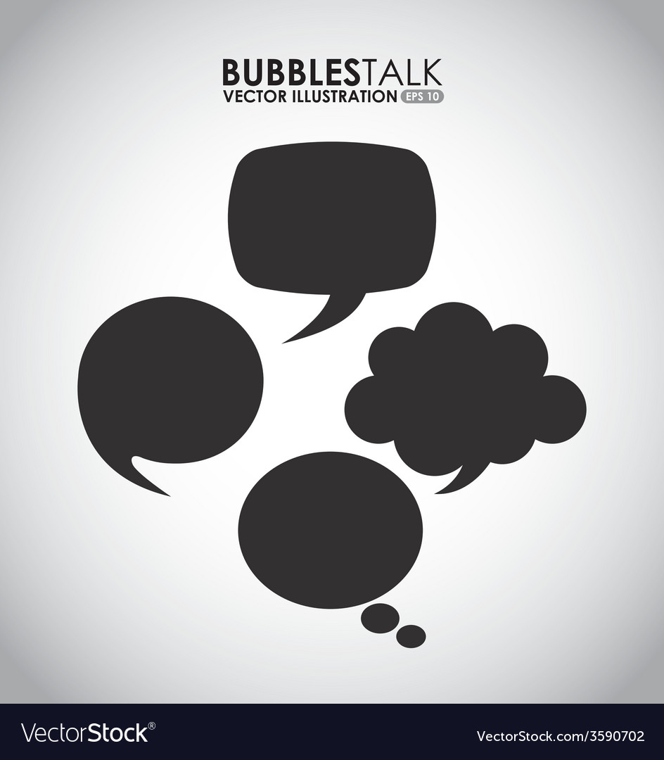 Bubbles talk Royalty Free Vector Image - VectorStock