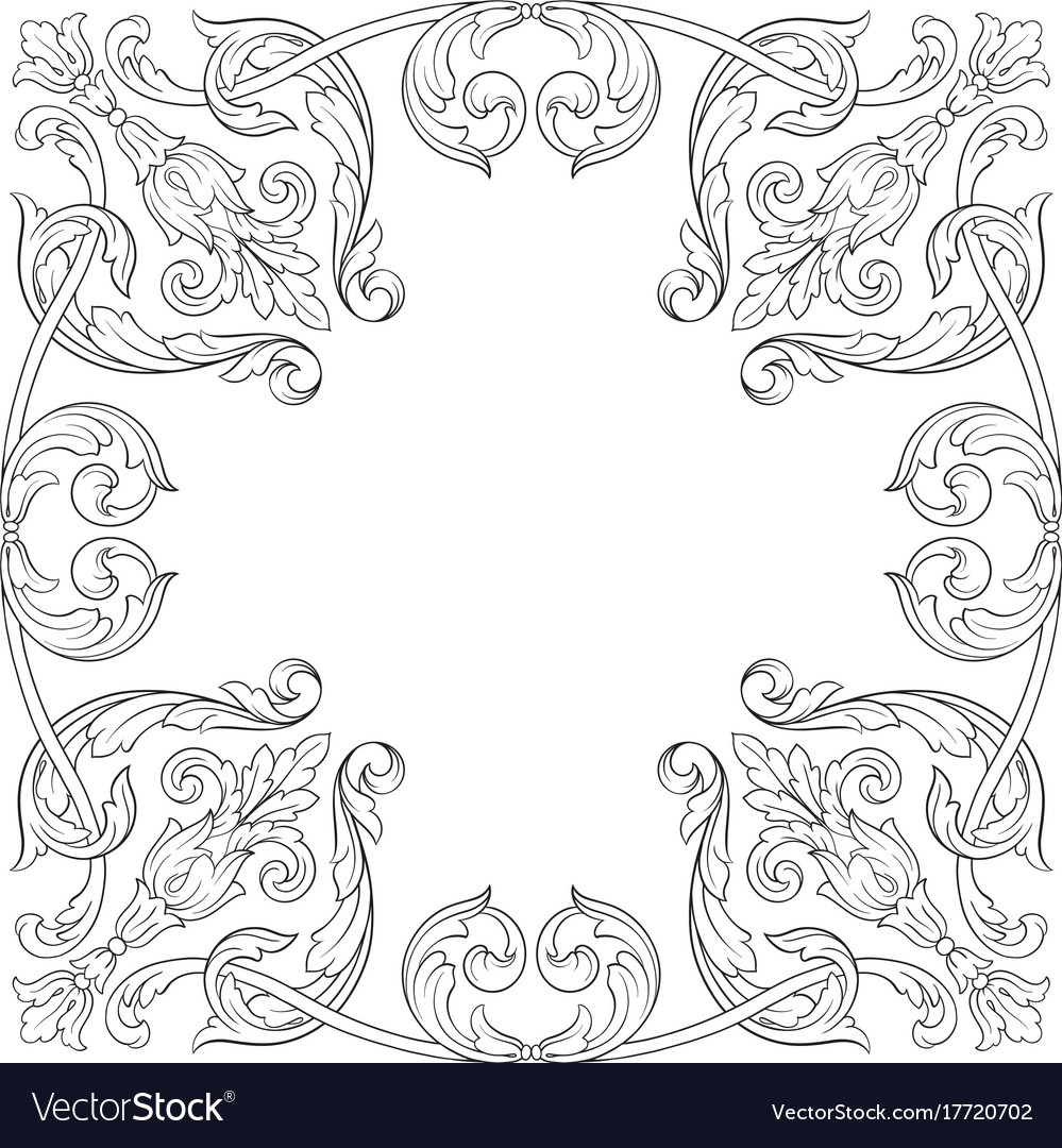 Classical baroque Royalty Free Vector Image - VectorStock