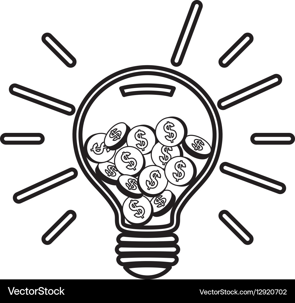 Coins money cash Royalty Free Vector Image - VectorStock