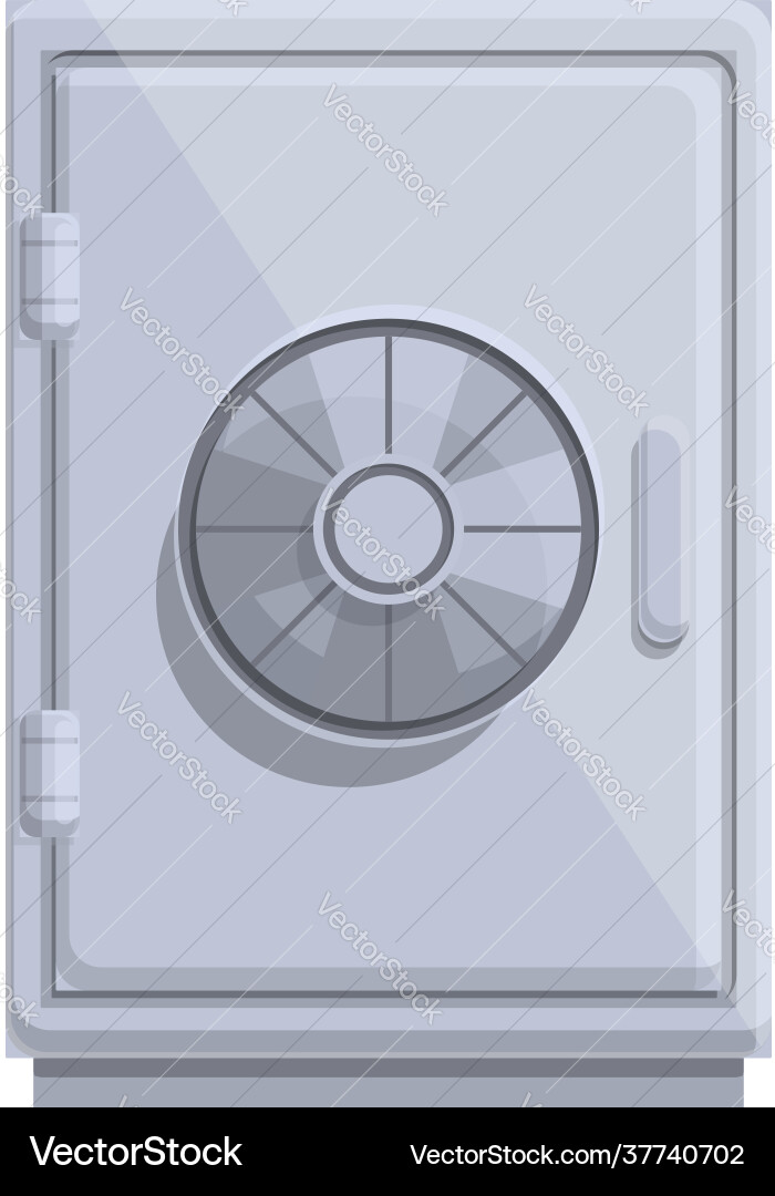 Deposit room security icon cartoon style Vector Image