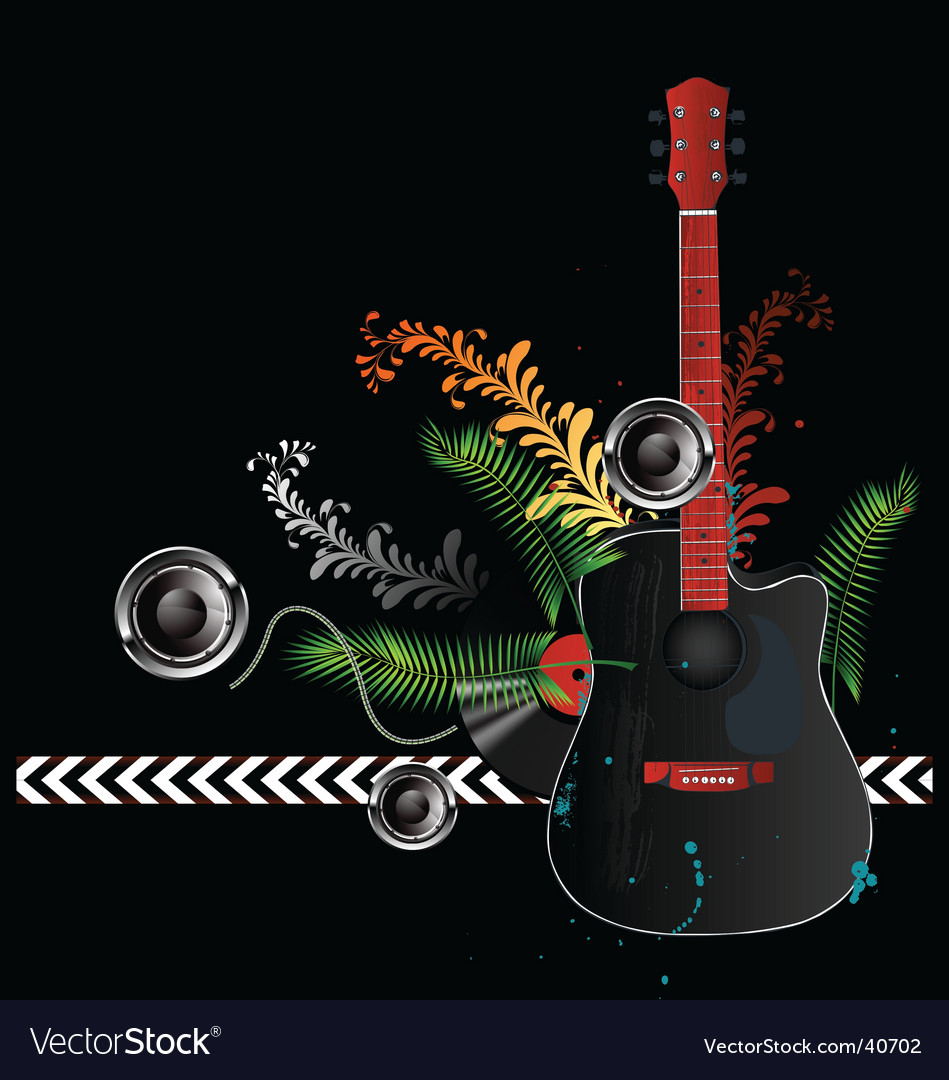 Guitar Royalty Free Vector Image - VectorStock