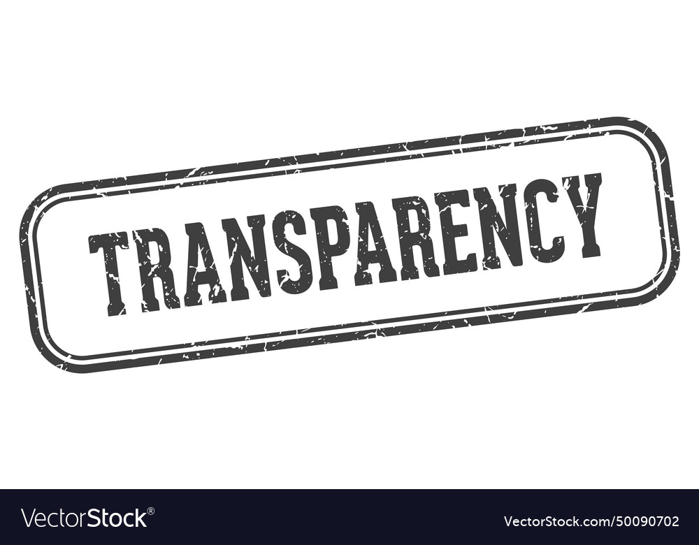 Transparency stamp transparency rectangular stamp Vector Image