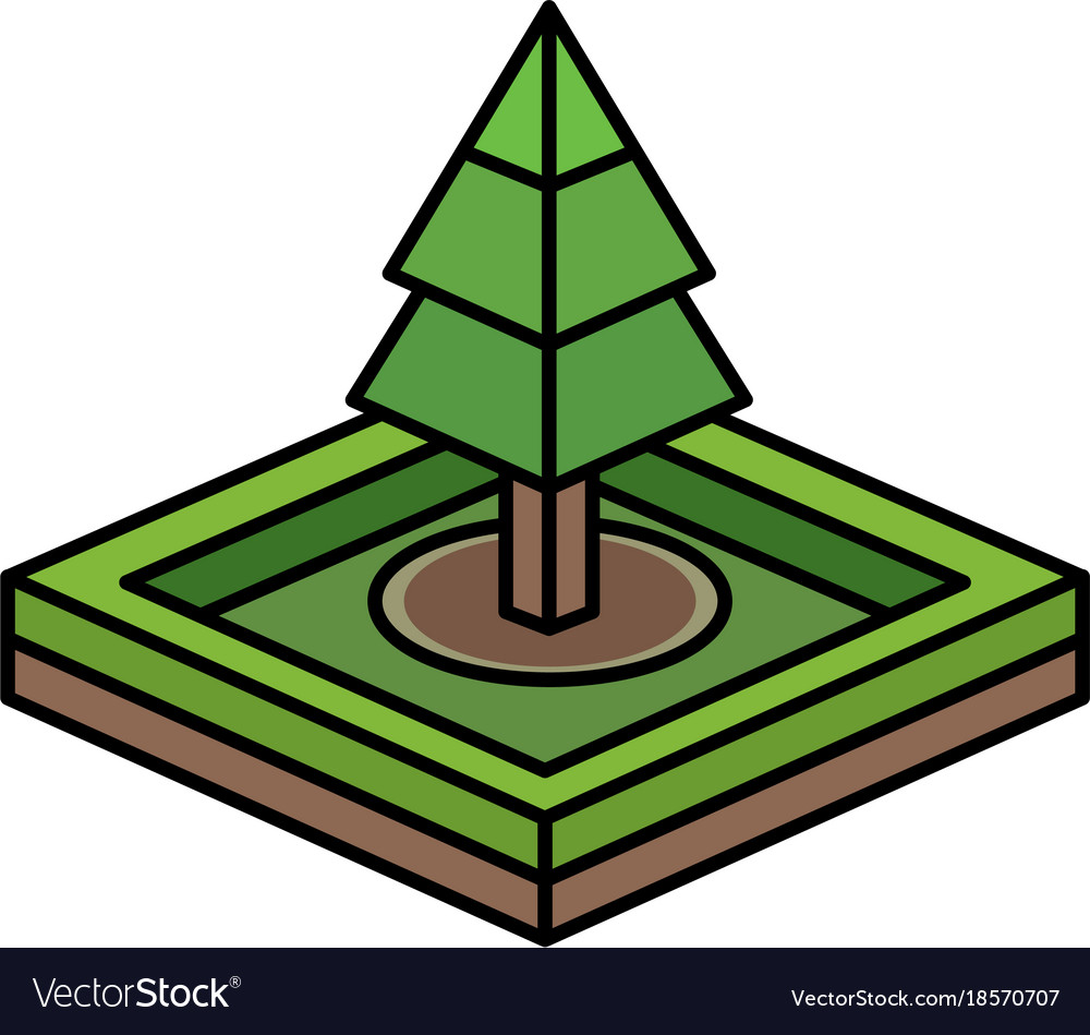 Pine tree design Royalty Free Vector Image - VectorStock