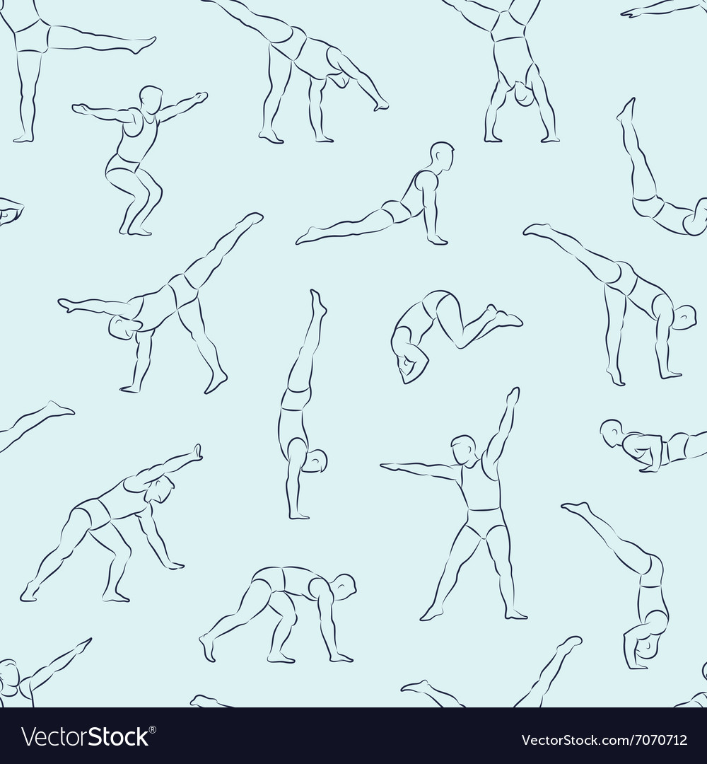 Acrobat pattern 1 Royalty Free Vector Image - VectorStock