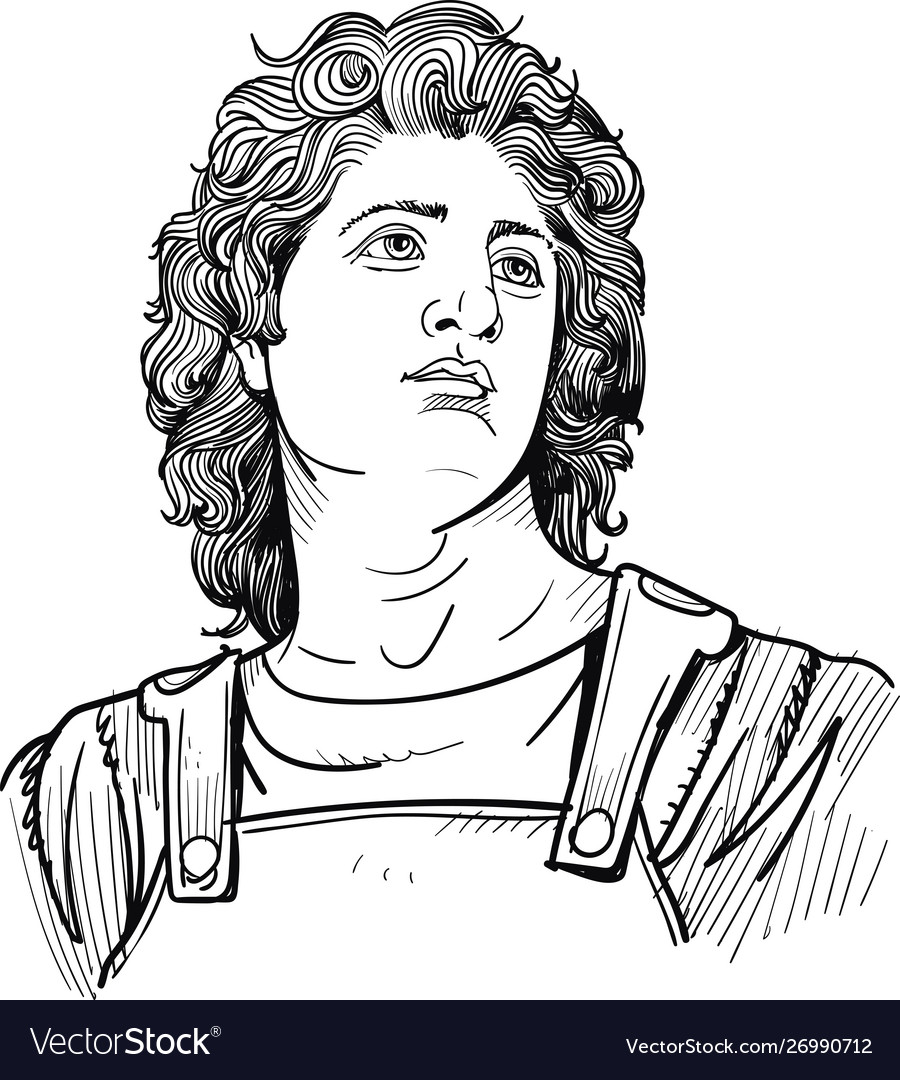 Alexander great Royalty Free Vector Image - VectorStock