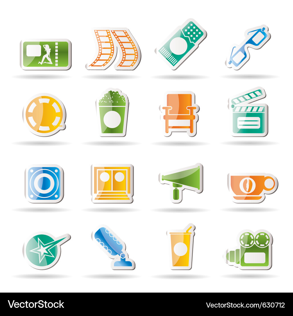 Cinema and movie Royalty Free Vector Image - VectorStock