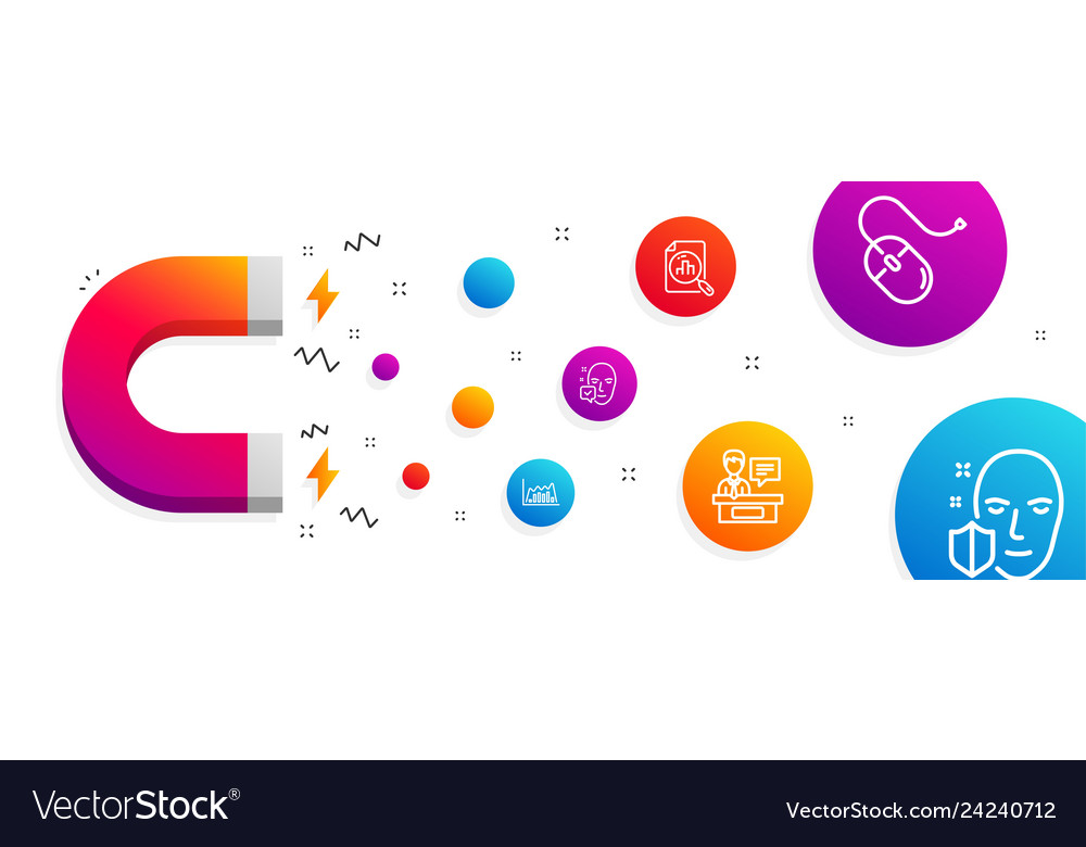 Computer mouse analytics graph and infographic Vector Image