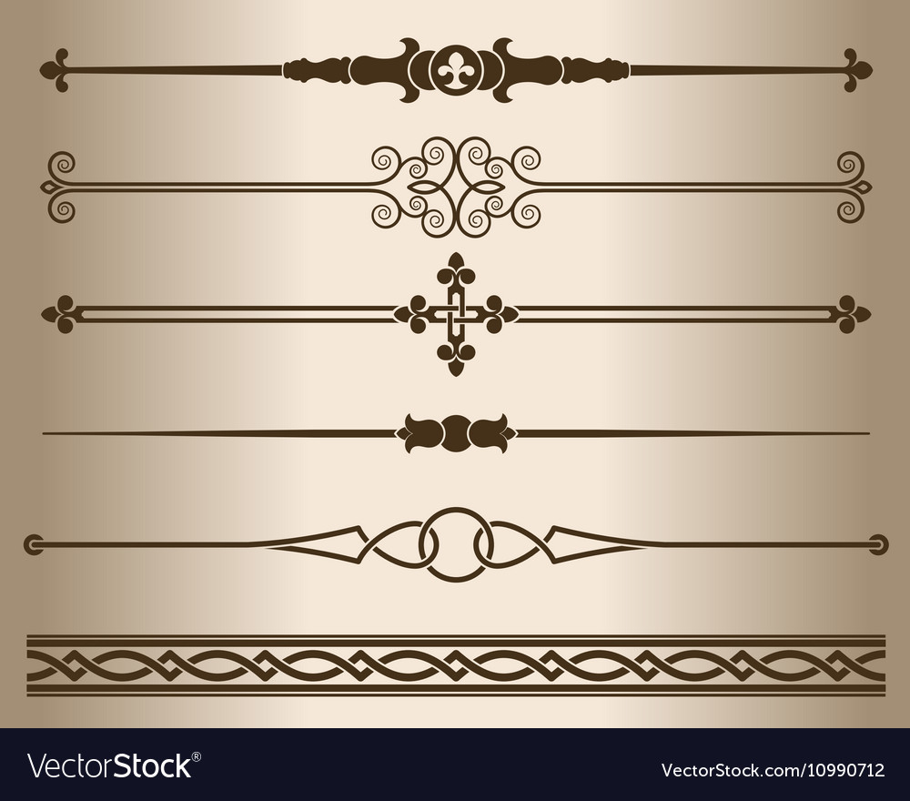 Decorative elements Royalty Free Vector Image - VectorStock