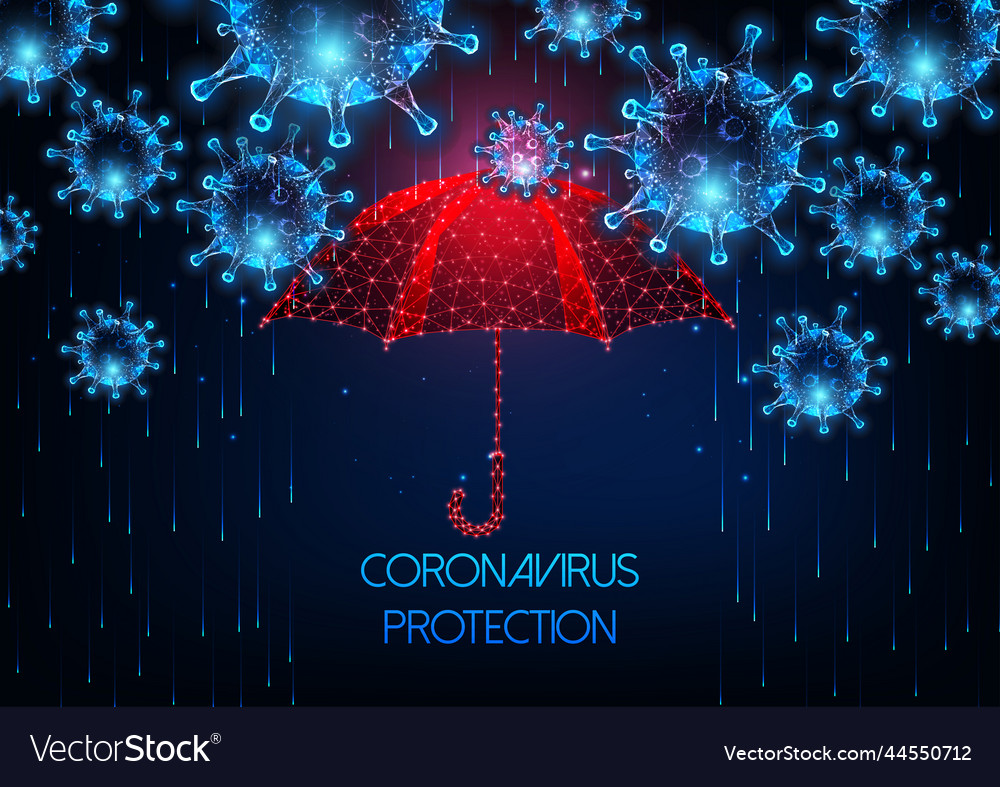 Futuristic covid-19 coronavirus disease Royalty Free Vector