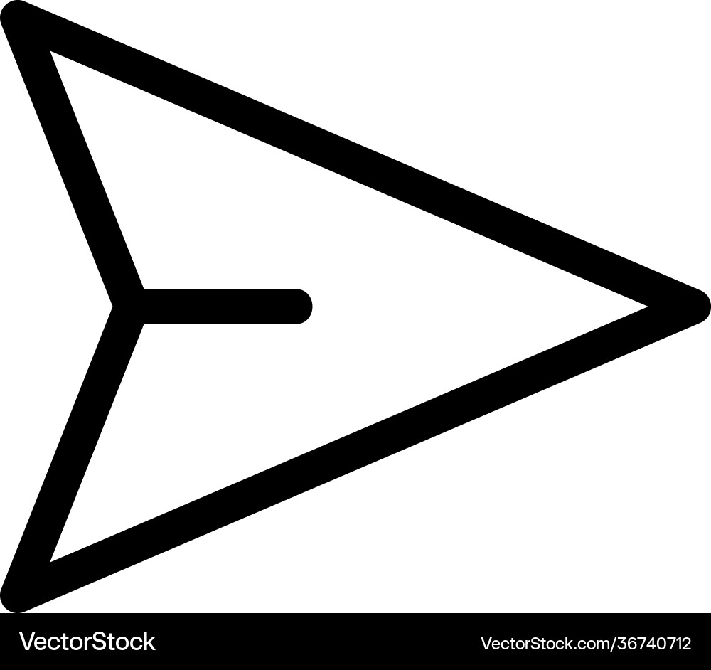 Send icon or logo isolated sign symbol Royalty Free Vector