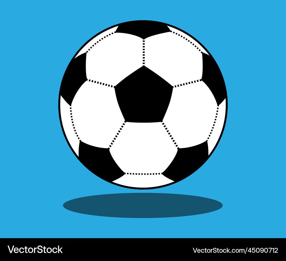 Soccer ball cartoon design Royalty Free Vector Image