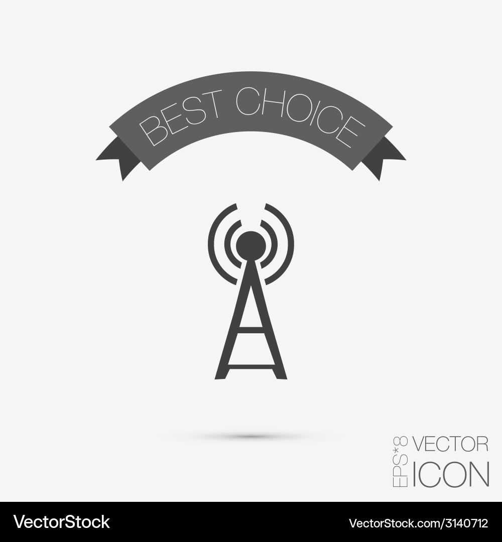 Tower wi-fi Royalty Free Vector Image - VectorStock