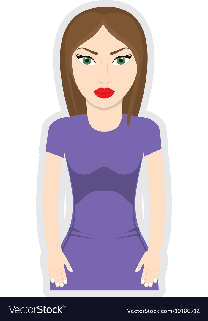 Woman Girl Female Avatar Icon Graphic Royalty Free Vector 