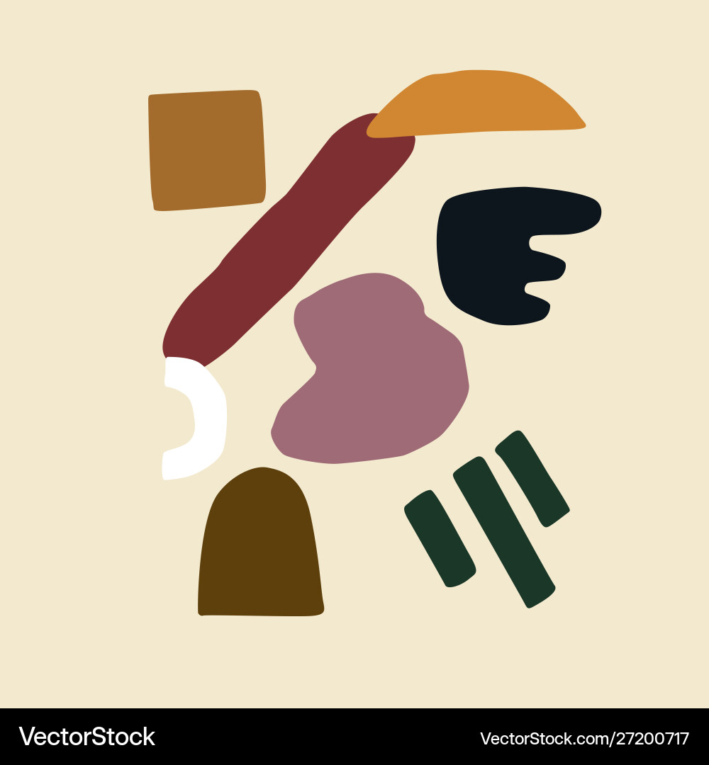 Abstract contemporary trendy set shapes Royalty Free Vector