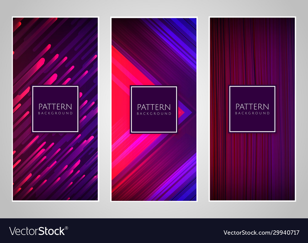 Abstract various colorful header set collection Vector Image
