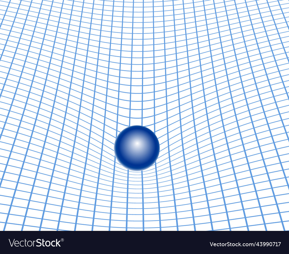 Gravity grid Royalty Free Vector Image - VectorStock