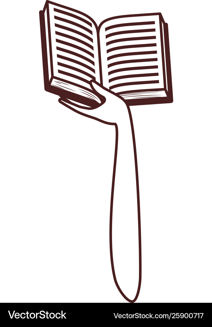 Group books and banner pennant design Royalty Free Vector